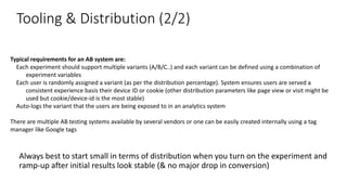 Basics of AB testing in online products | PPT