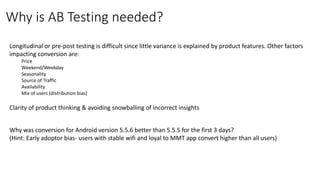 Basics of AB testing in online products | PPTX