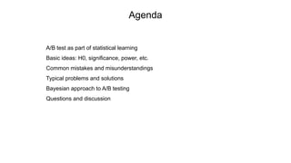 A/B testing from basic concepts to advanced techniques | PPT