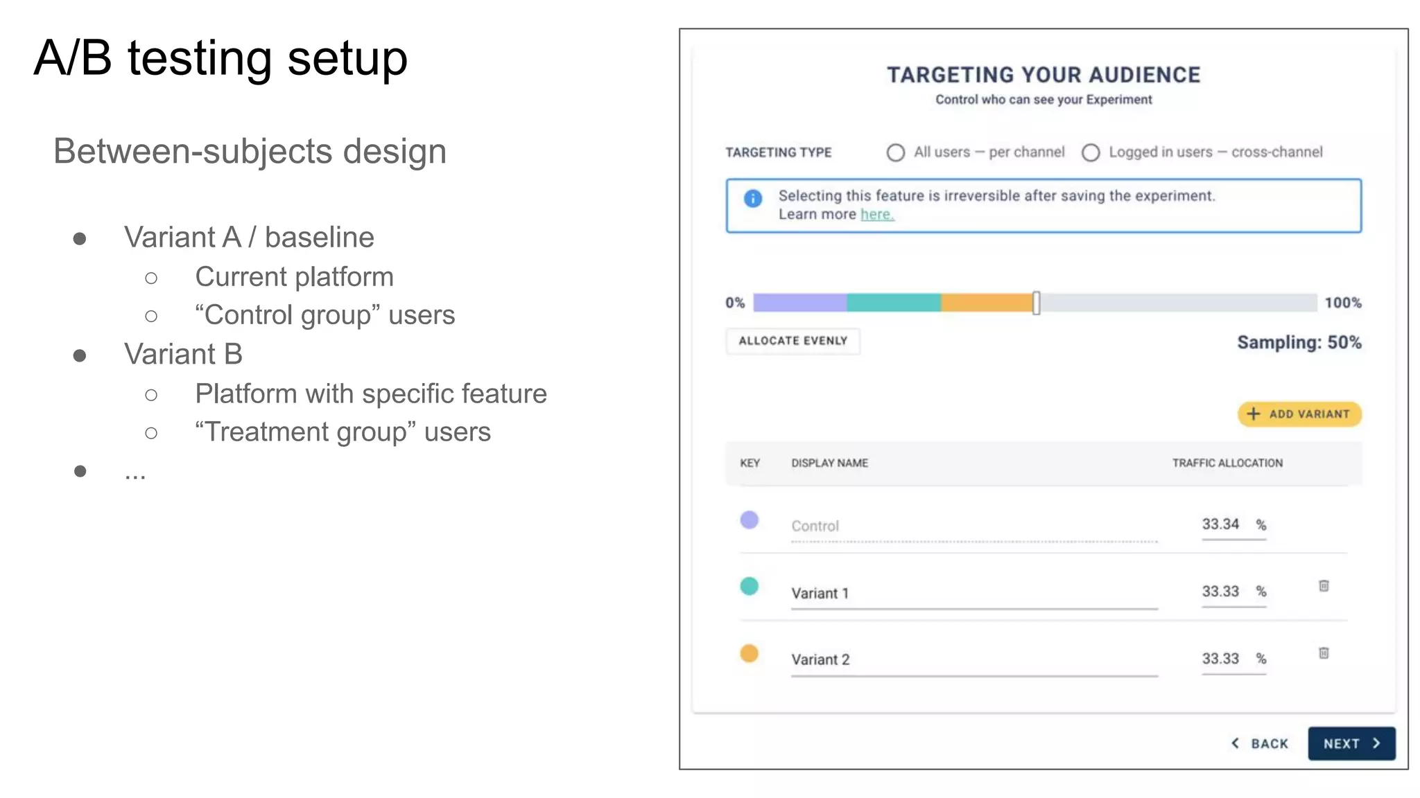 Setting up an A/B-testing framework | PPT