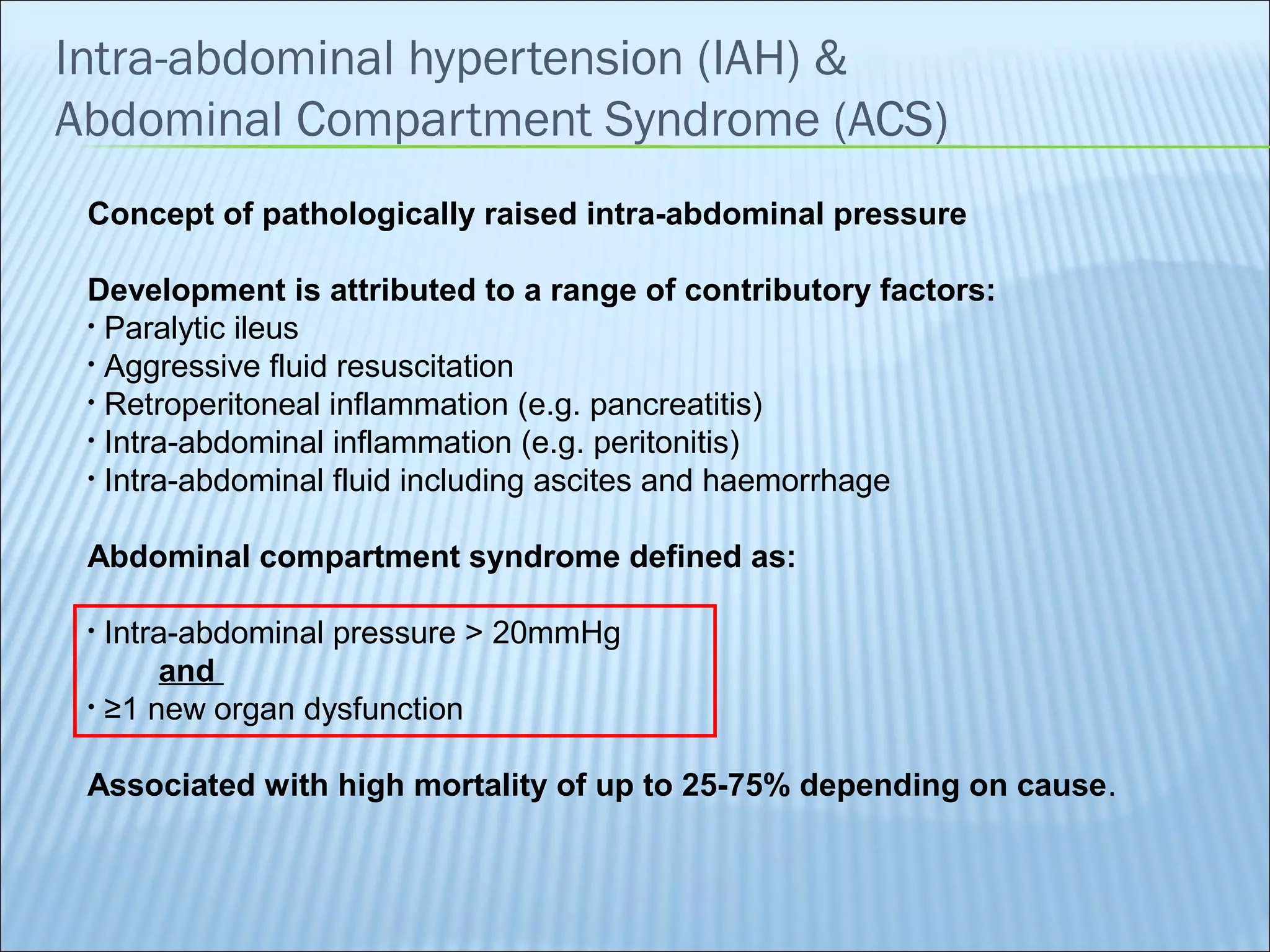 Laparostomy management - ABThera™ Open Abdomen Negative Pressure ...