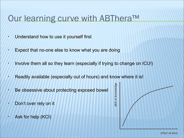 Laparostomy management - ABThera™ Open Abdomen Negative Pressure ...