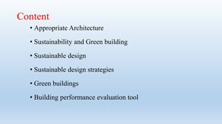 Appropriate building technology lecture and note | PPTX