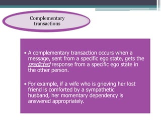 Transactional Analysis | PPTX