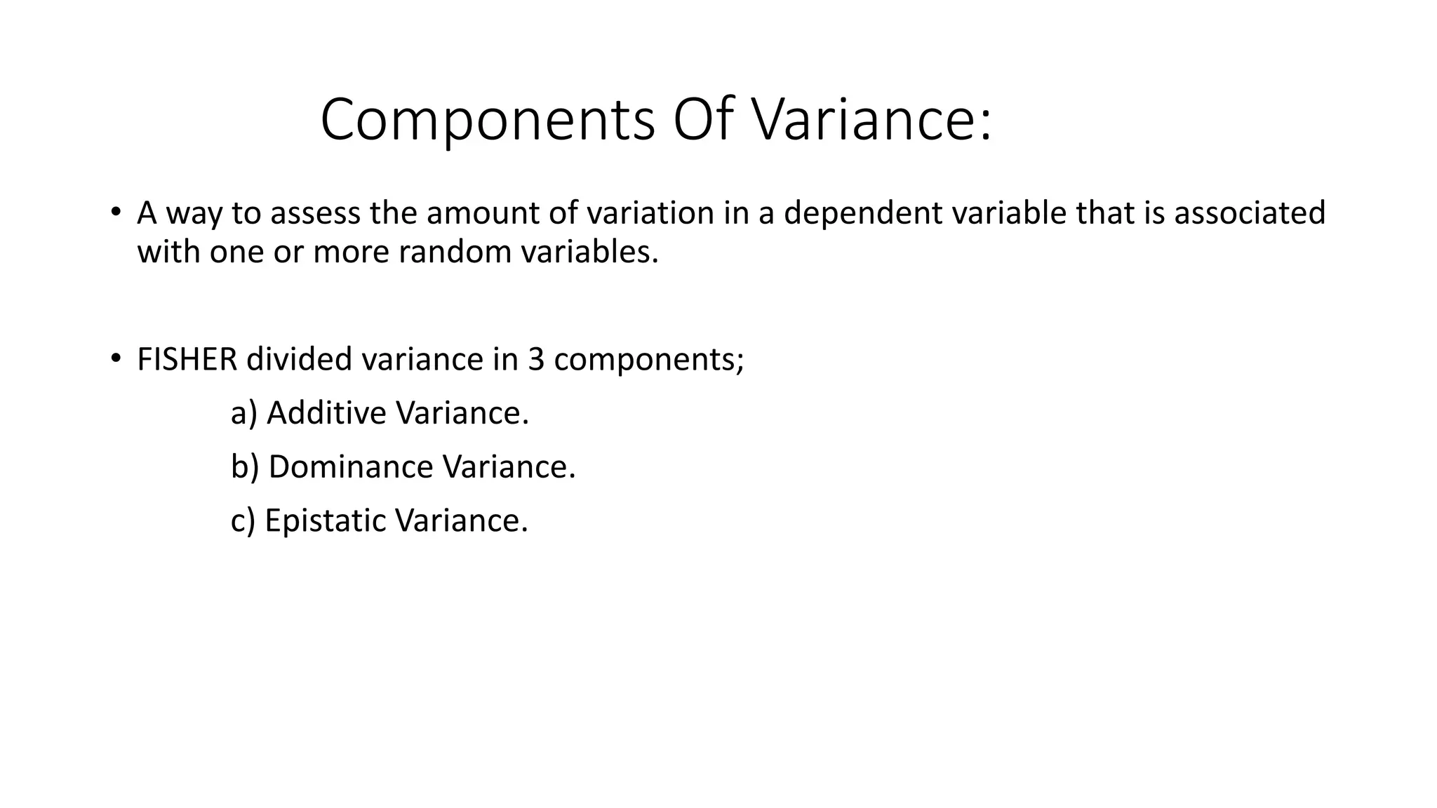 Variance And Its Components | PPTX