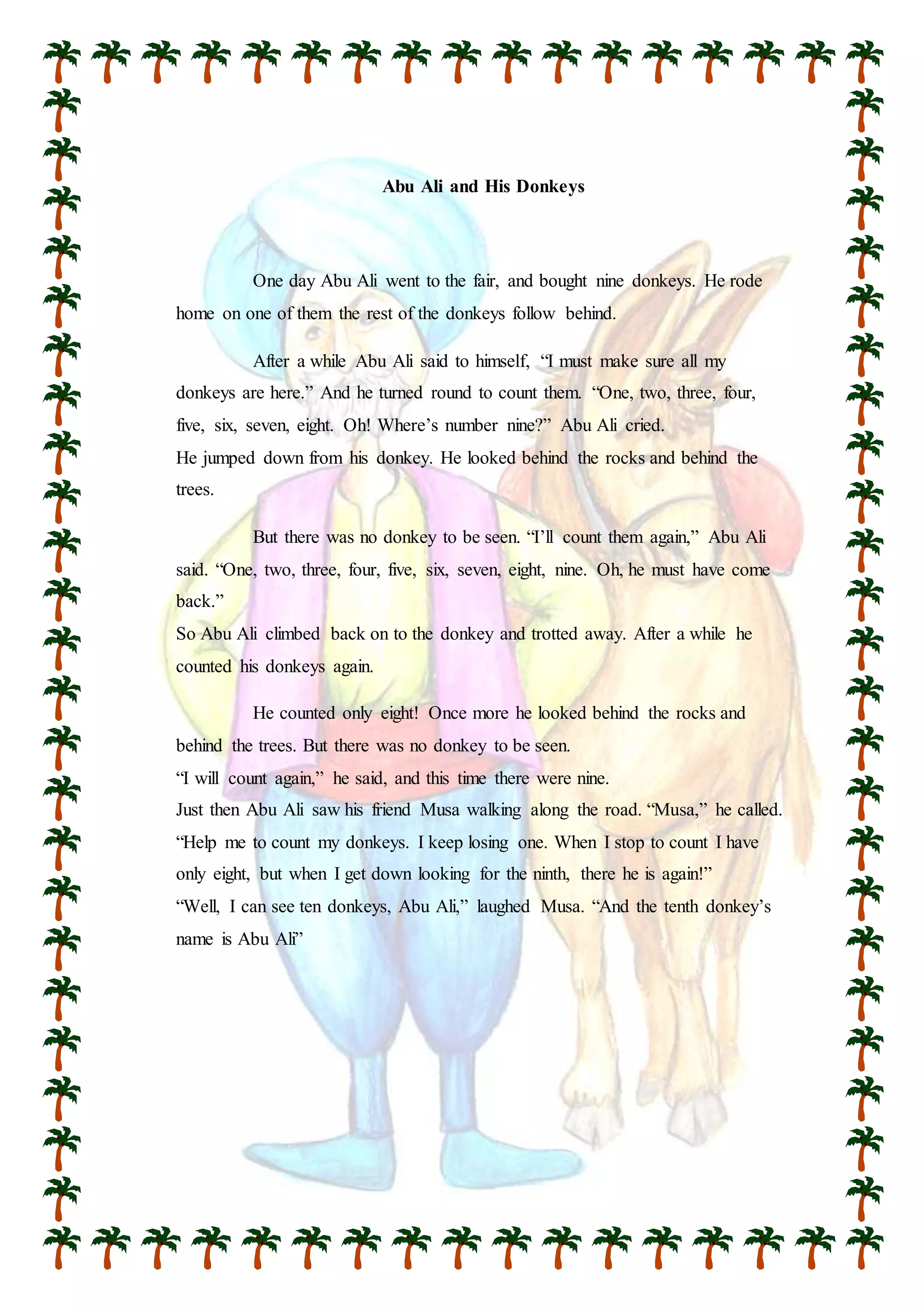 Abu ali and his donkeys | DOCX