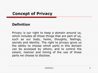 Abubakar munir iisf2011 | PPT