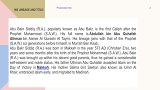 Abo baker al sidiqq-sera-story-life.pptx