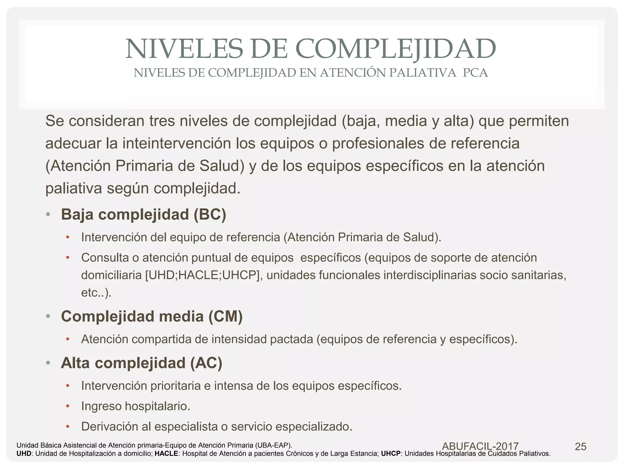Identificación Necesidades PAliativas, Abucasis. NECPAL | PPTX