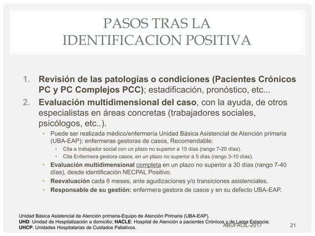 Identificación Necesidades PAliativas, Abucasis. NECPAL | PPTX