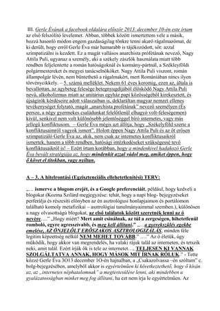 Feljelentés Gerle Éva, a Csakazolvassa - én szóltam c. blog szerzője ...