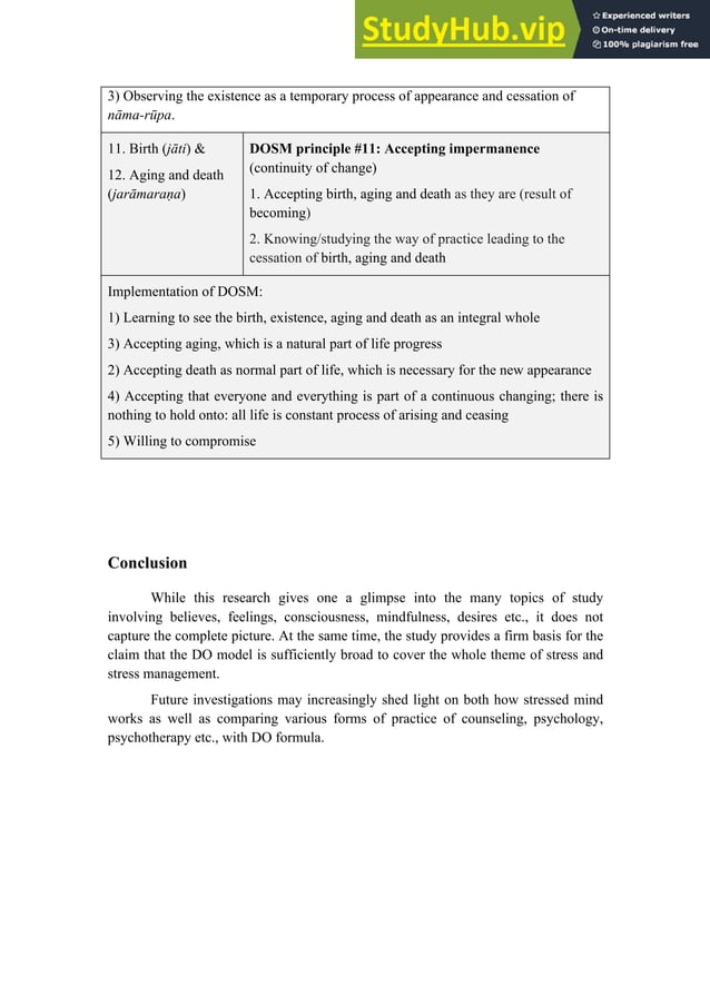 A Buddhist Approach To The Stress Management From Perspective Of ...