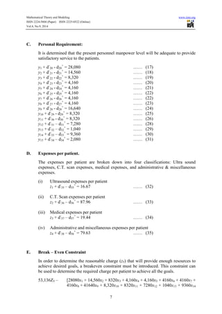 A budget planning model for health care hospitals | PDF
