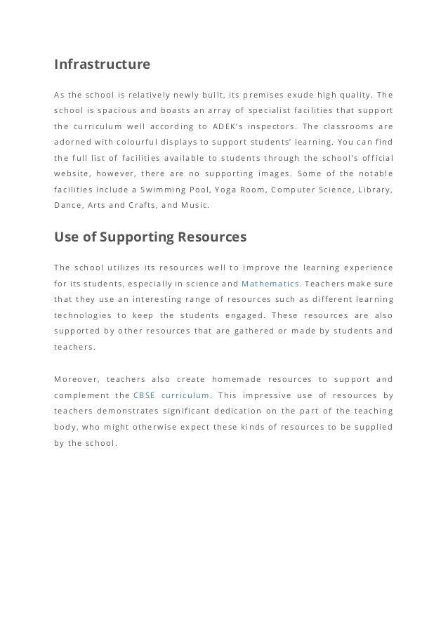 Abu dhabi indian school al wathba review | PDF
