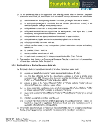 Abu Dhabi Occupational Safety And Health System Framework (OSHAD-SF ...