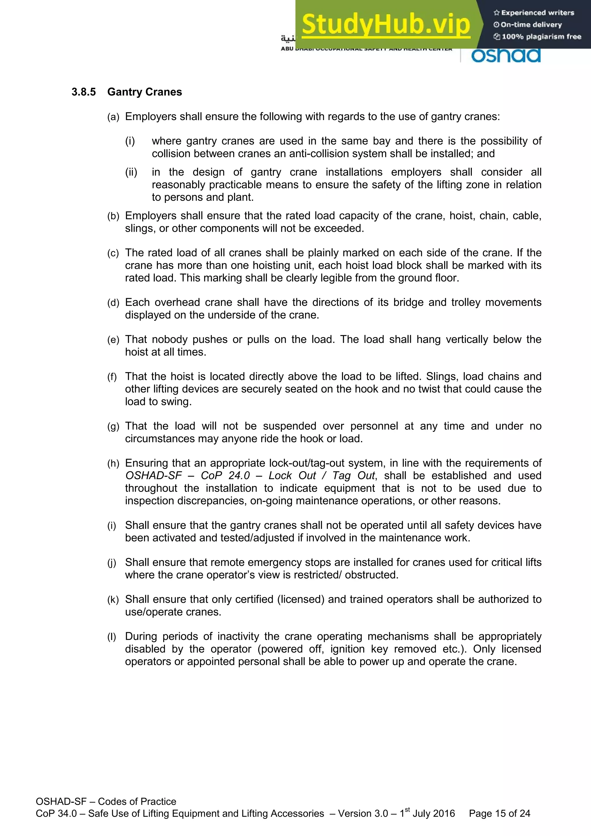 Abu Dhabi Occupational Safety And Health System Framework (OSHAD-SF ...