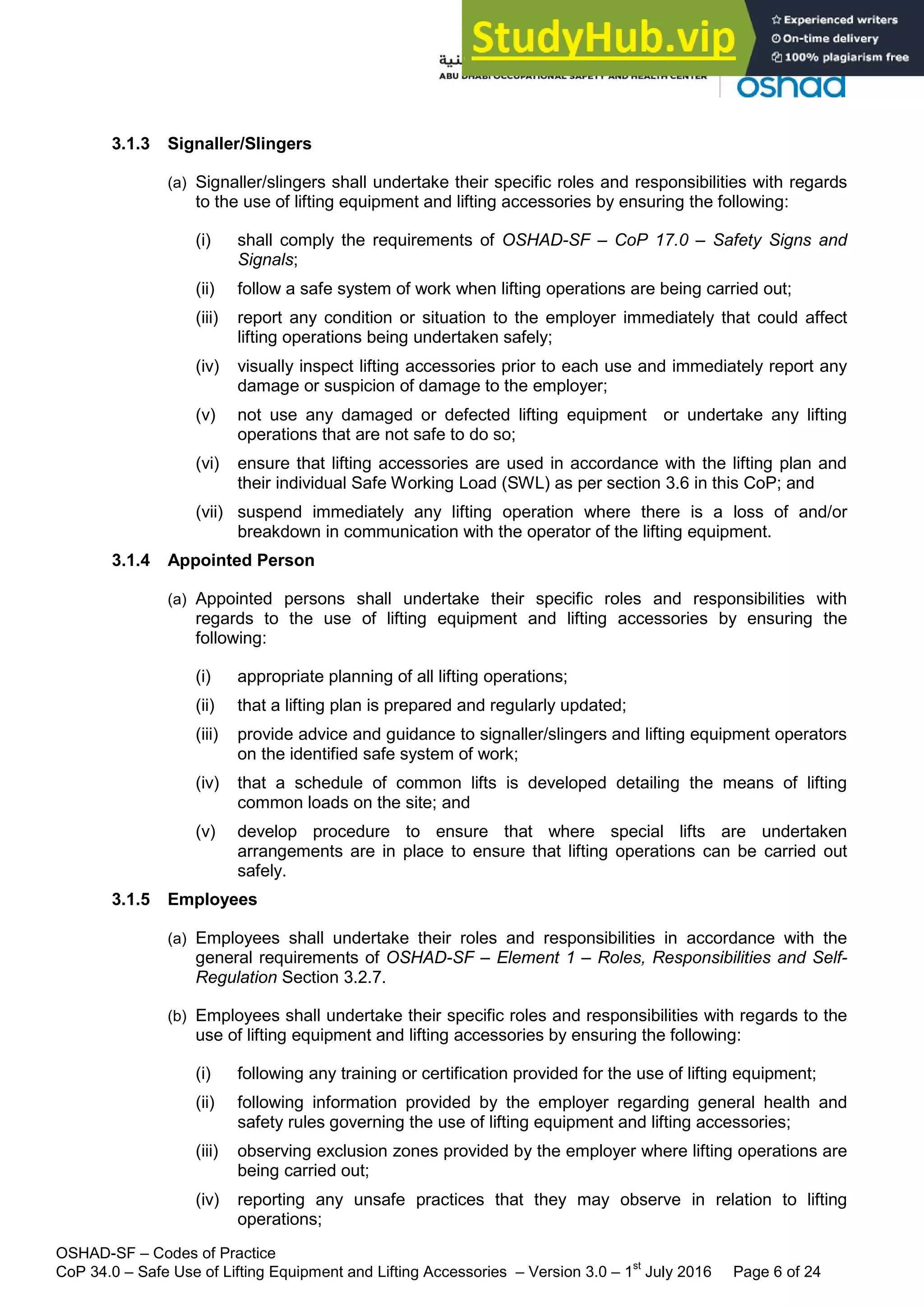 Abu Dhabi Occupational Safety And Health System Framework (OSHAD-SF ...