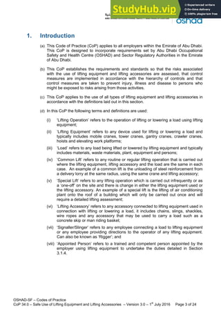 Abu Dhabi Occupational Safety And Health System Framework (OSHAD-SF ...