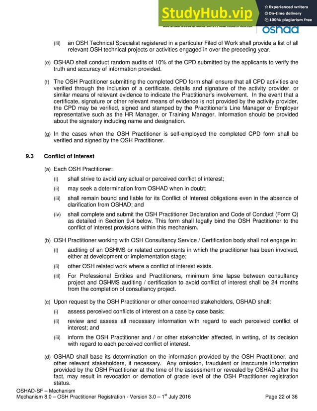 Abu Dhabi Occupational Safety And Health System Framework (OSHAD-SF ...