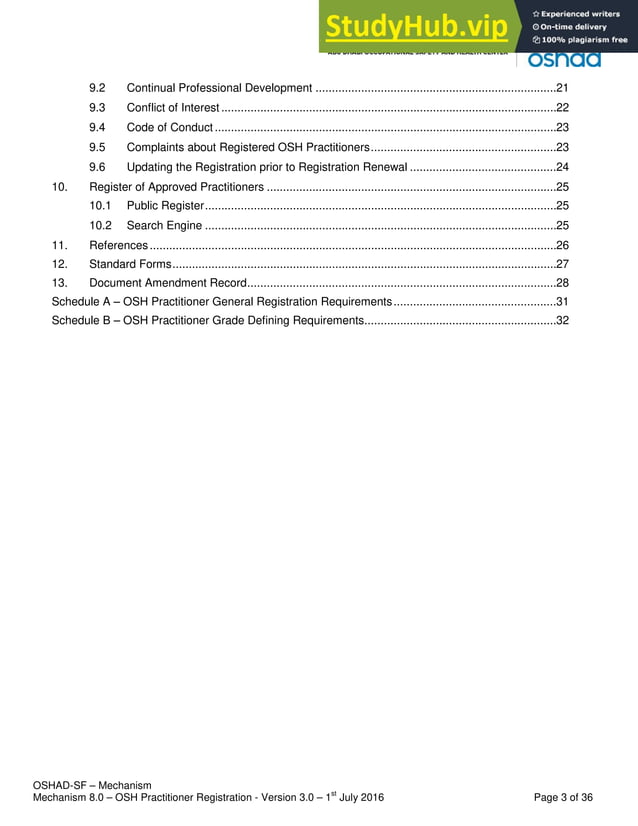 Abu Dhabi Occupational Safety And Health System Framework (OSHAD-SF) Mechanisms Mechanism 8.0 ...