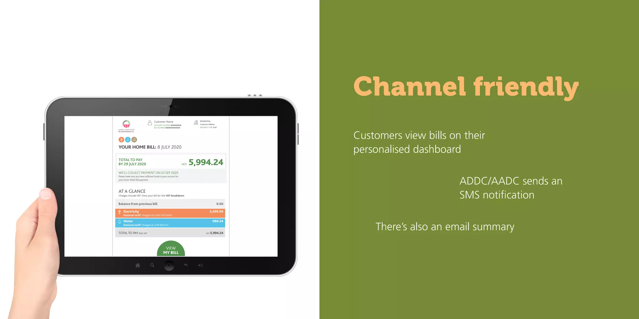 Abu Dhabi utility bill | PDF
