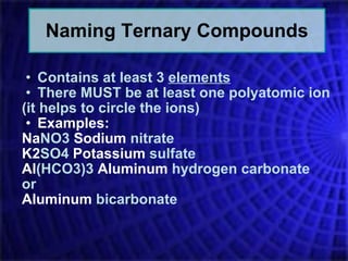Ionic Naming | PPT