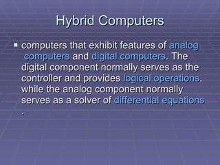 Classification of Computers | PPT