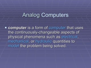 Classification of Computers | PPT