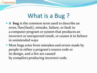 A Bug Tracking System Is A Software Application | PPT