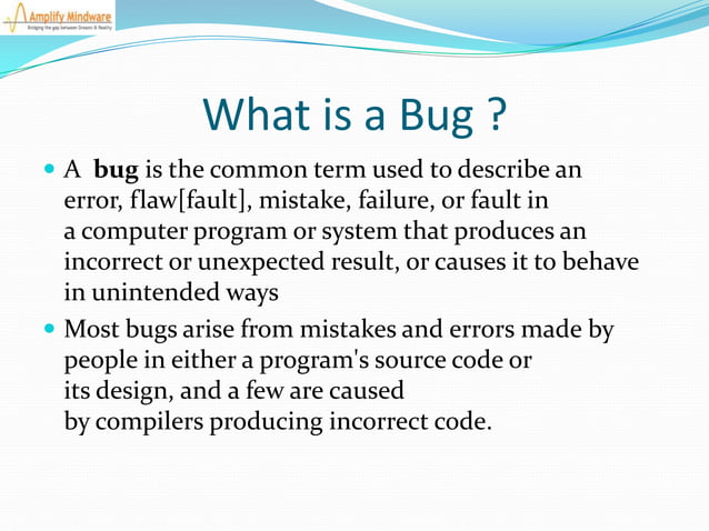 A Bug Tracking System Is A Software Application | PPT