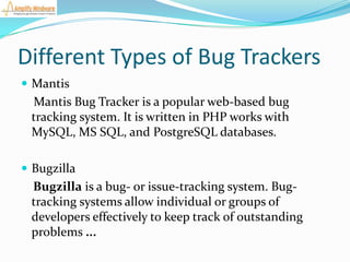 A Bug Tracking System Is A Software Application | PPT