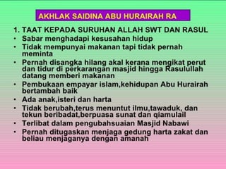 Saidina Abu hurairah | PPTX