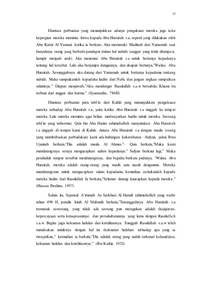 Tokoh Sahabat : Abu Hurairah R.A Tokoh Sahabat : Abu Hurairah R.A