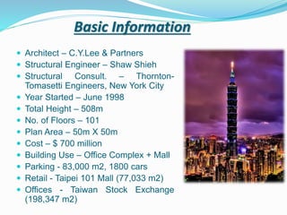 A building with a difference 'Taipei 101' | PPTX | Civil Engineering ...