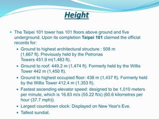 A building with a difference 'Taipei 101' | PPTX | Civil Engineering ...