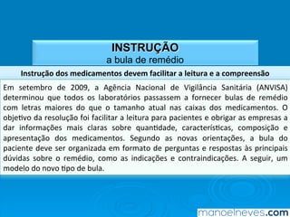 A bula de remédio | PDF