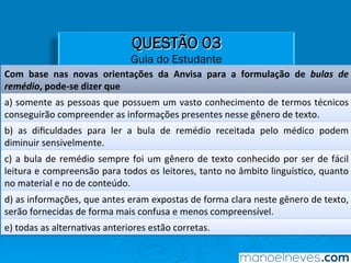 A bula de remédio | PDF