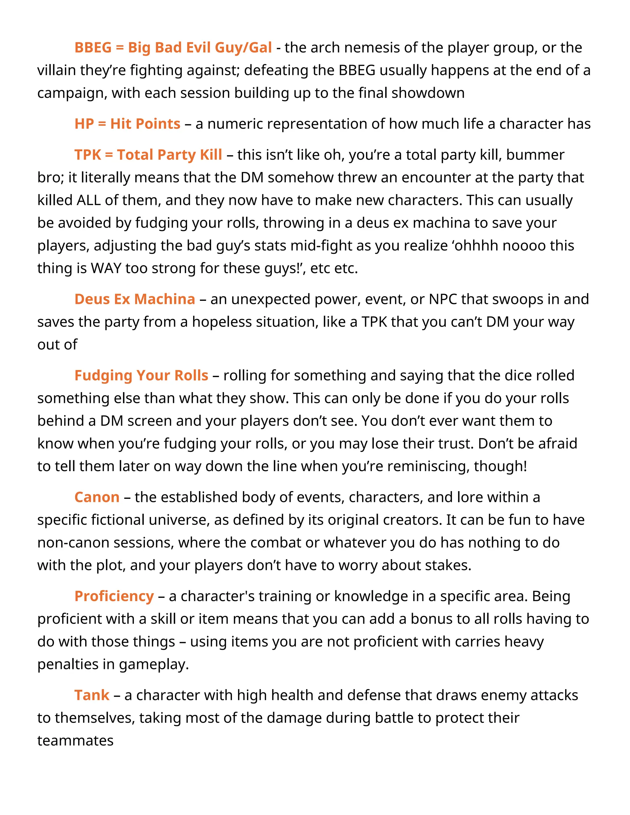 NCompass Live: A Bunch of D&D Stuff: Info for Beginners | DOCX