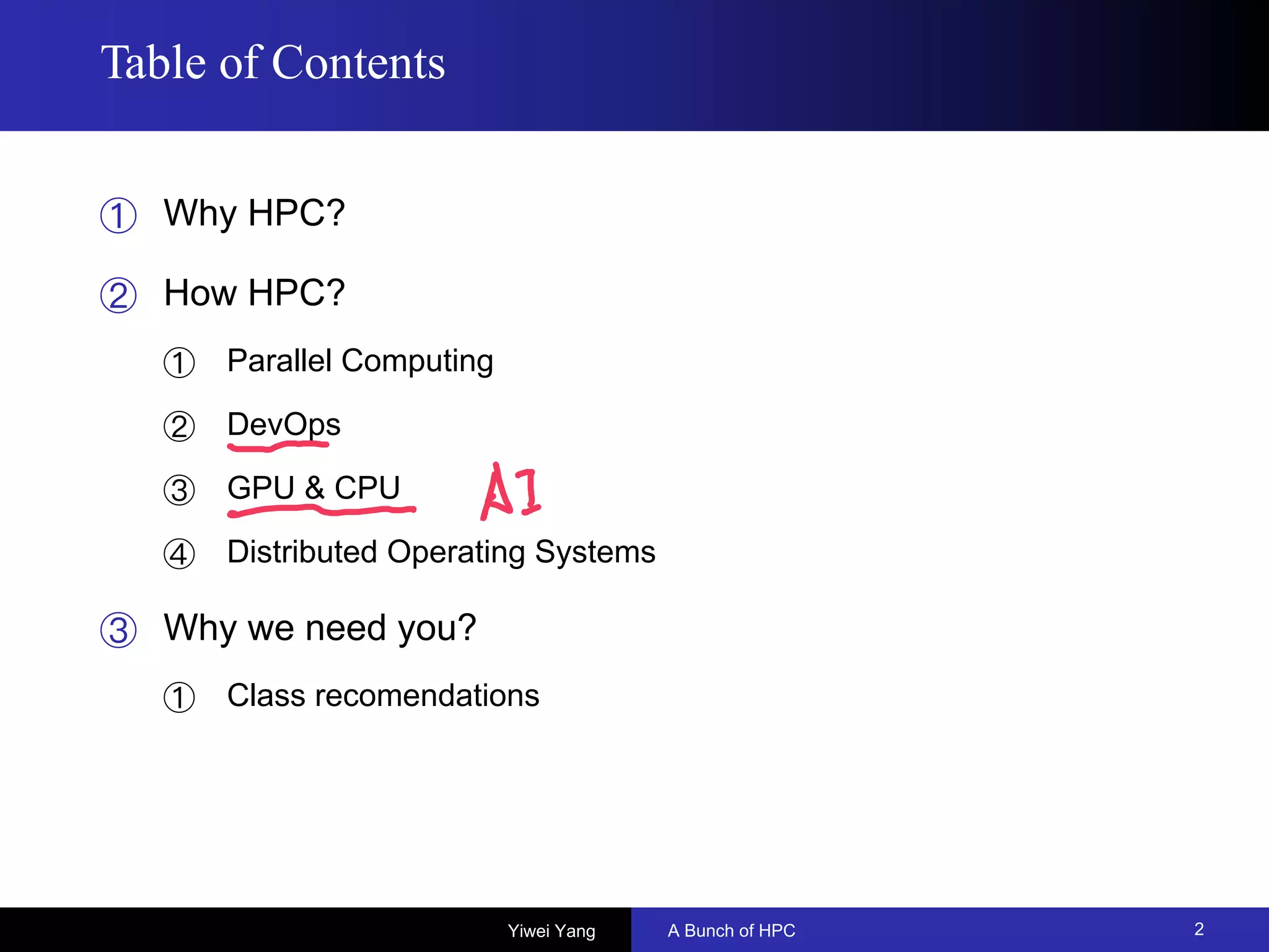 A bunch of hpc | PPT