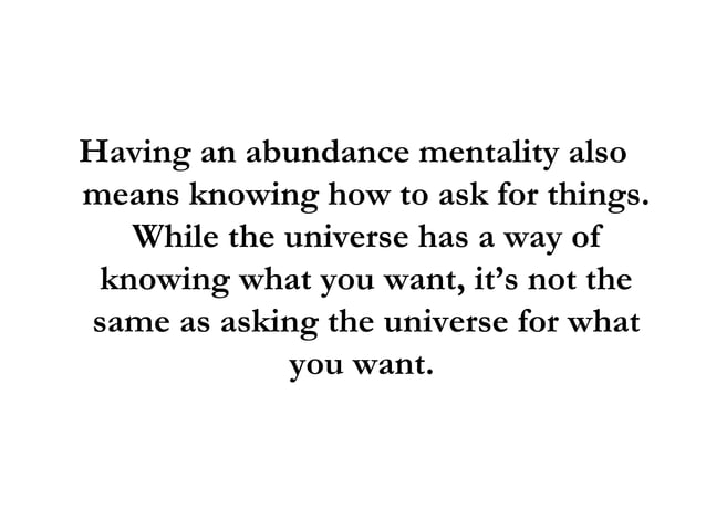 Abundance Mentality: 5 Simple Steps Towards Prosperity | PPT