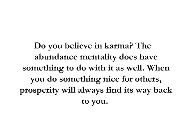 Abundance Mentality: 5 Simple Steps Towards Prosperity | PPT