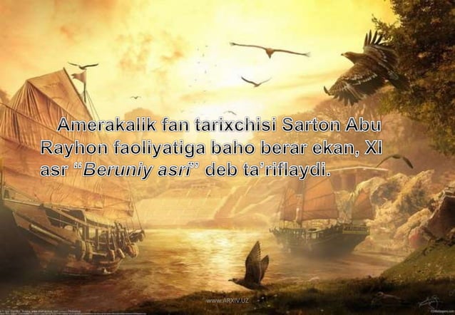 Presentation about life Abu Rayhon Beruniy | PPT