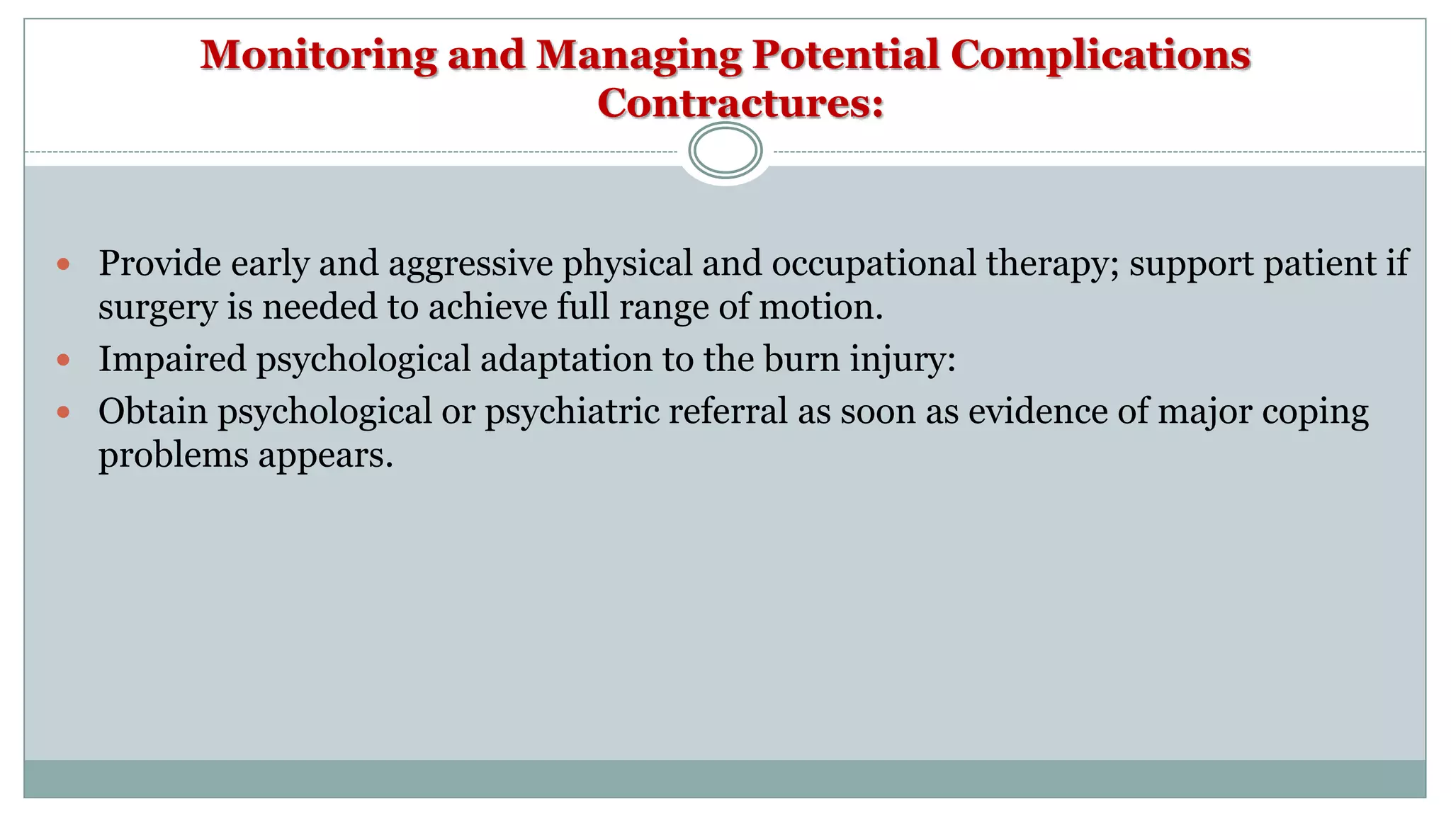 Nursing management of burn patient | PPTX