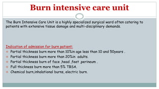 Nursing management of burn patient | PPTX