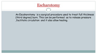 Nursing management of burn patient | PPTX