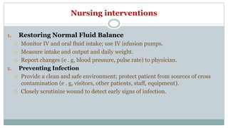 Nursing management of burn patient | PPTX