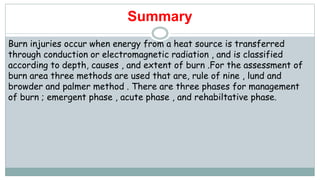 Nursing management of burn patient | PPTX