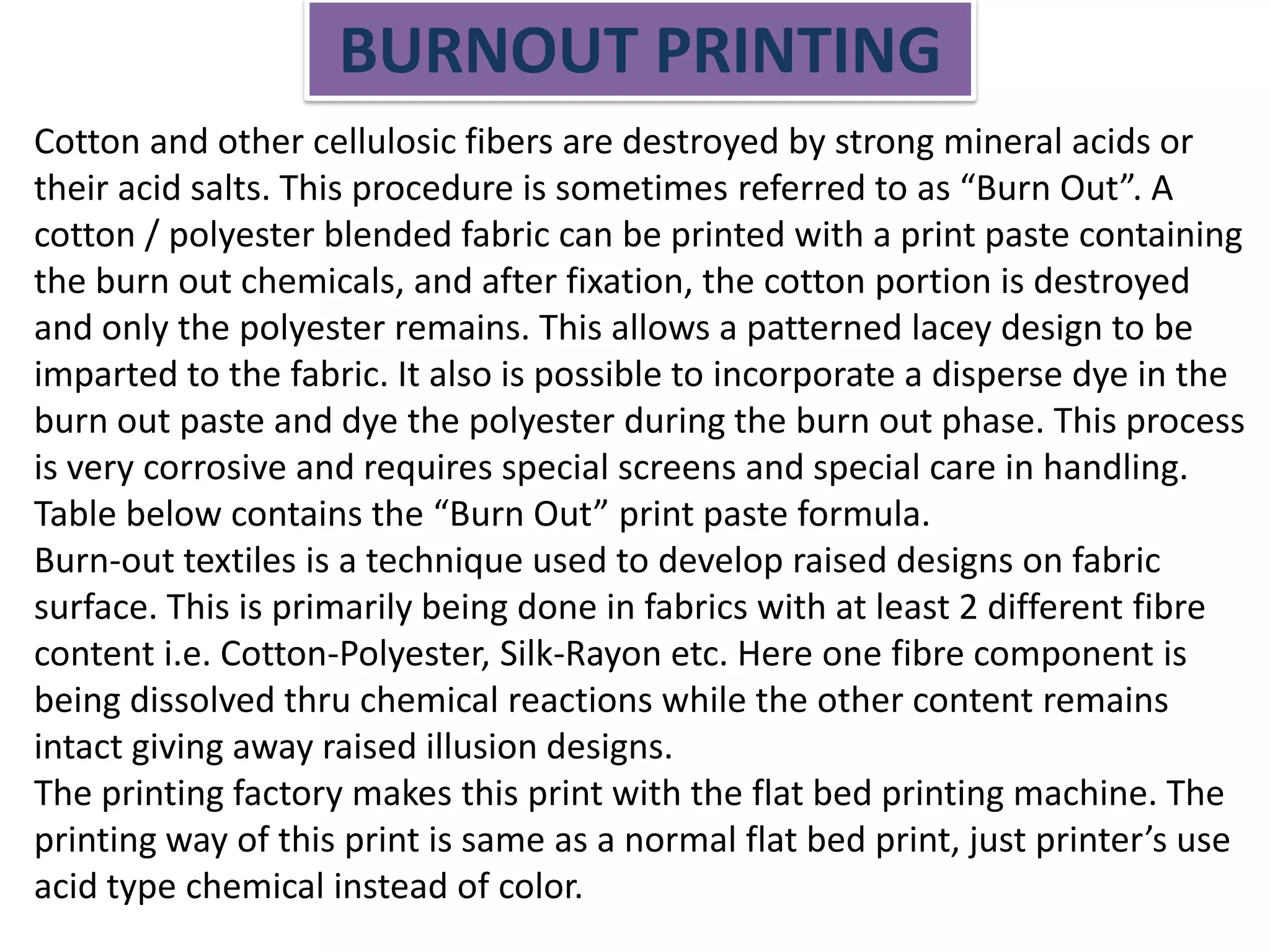Burn-out printing | PDF