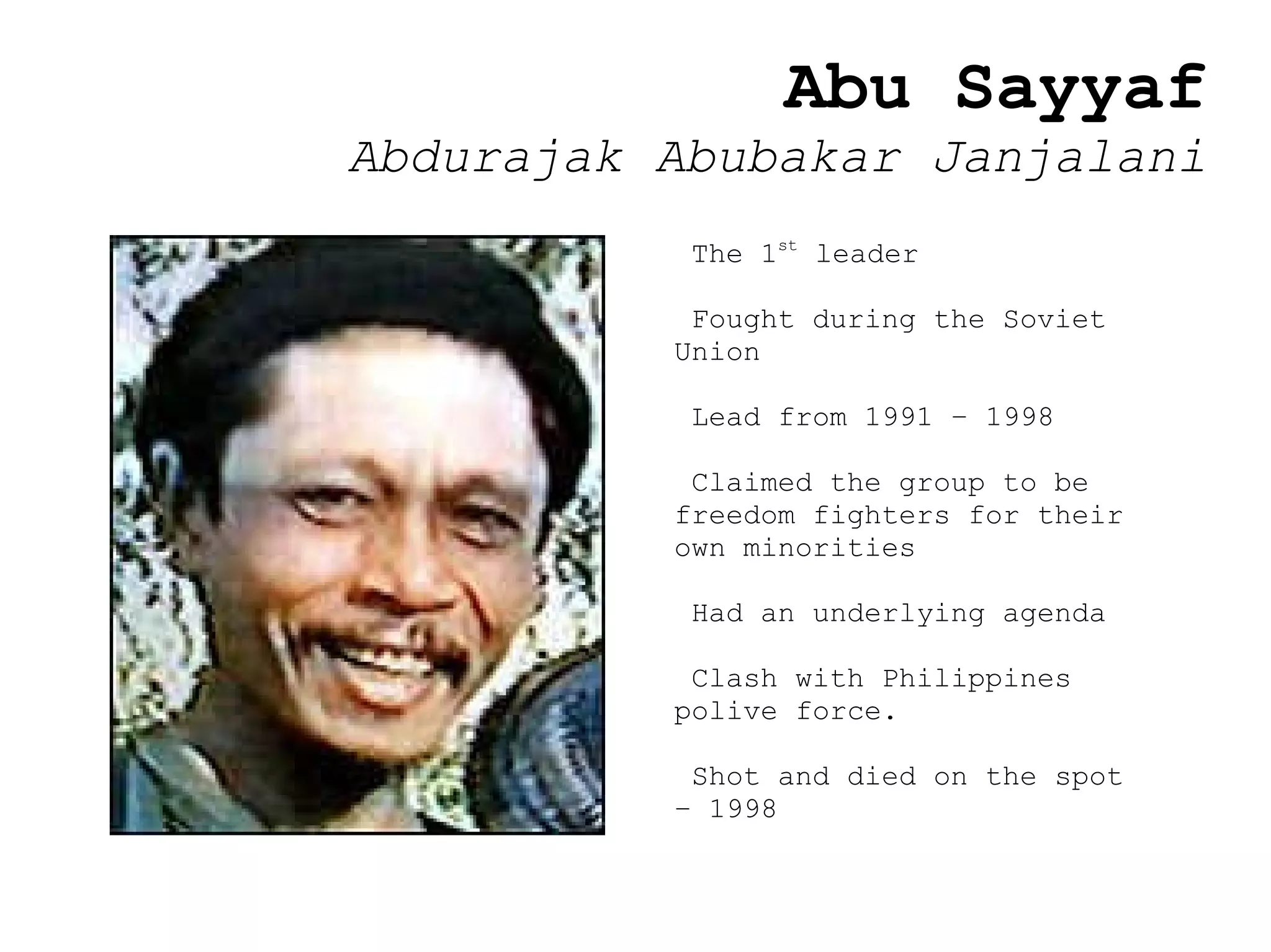 Abu Sayyaf Presentation | ODP