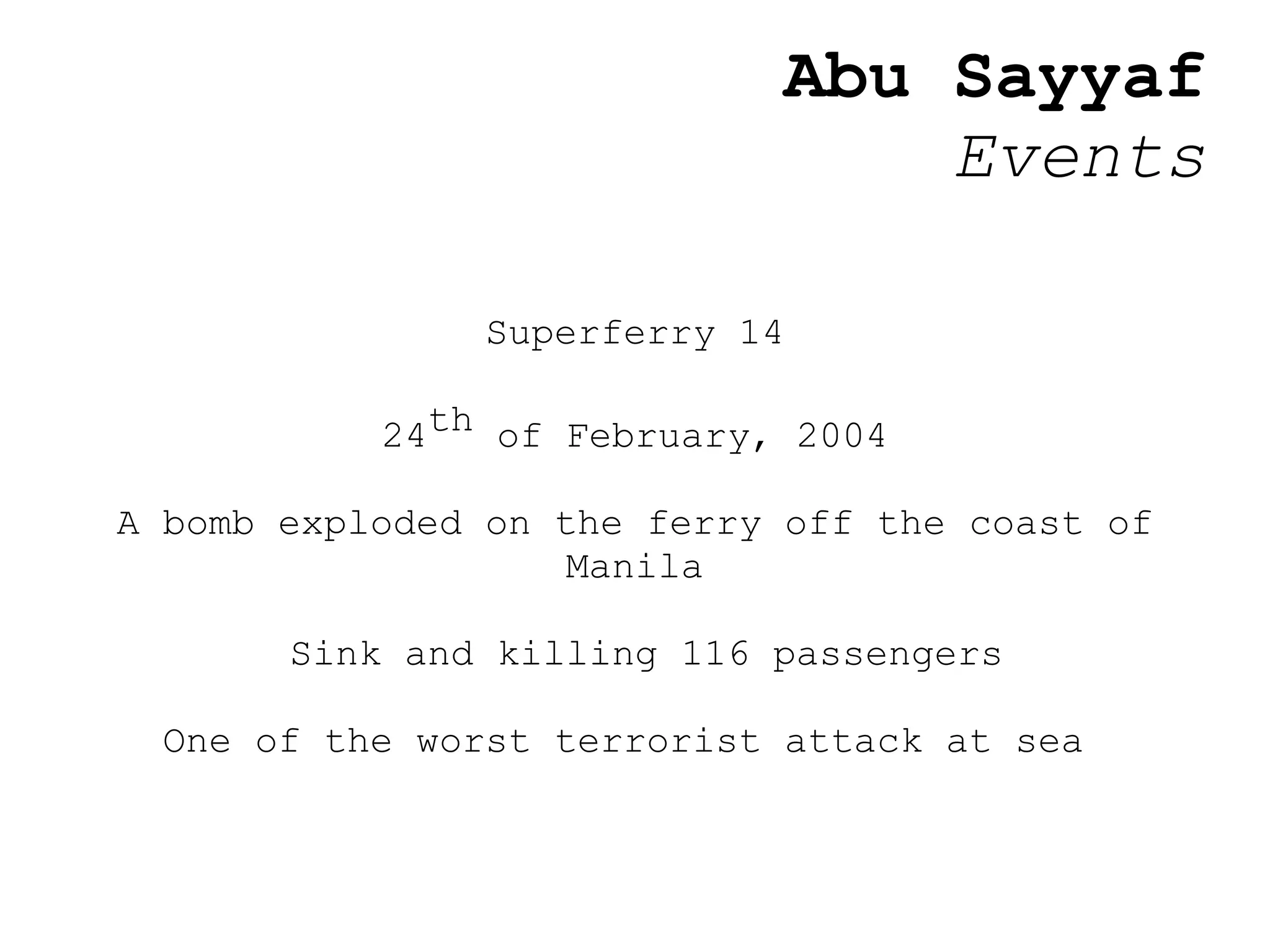 Abu Sayyaf Presentation | ODP